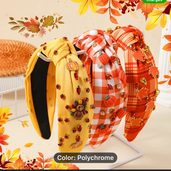 Accessories | Fall Colorful Embellished Headbands | Poshmark